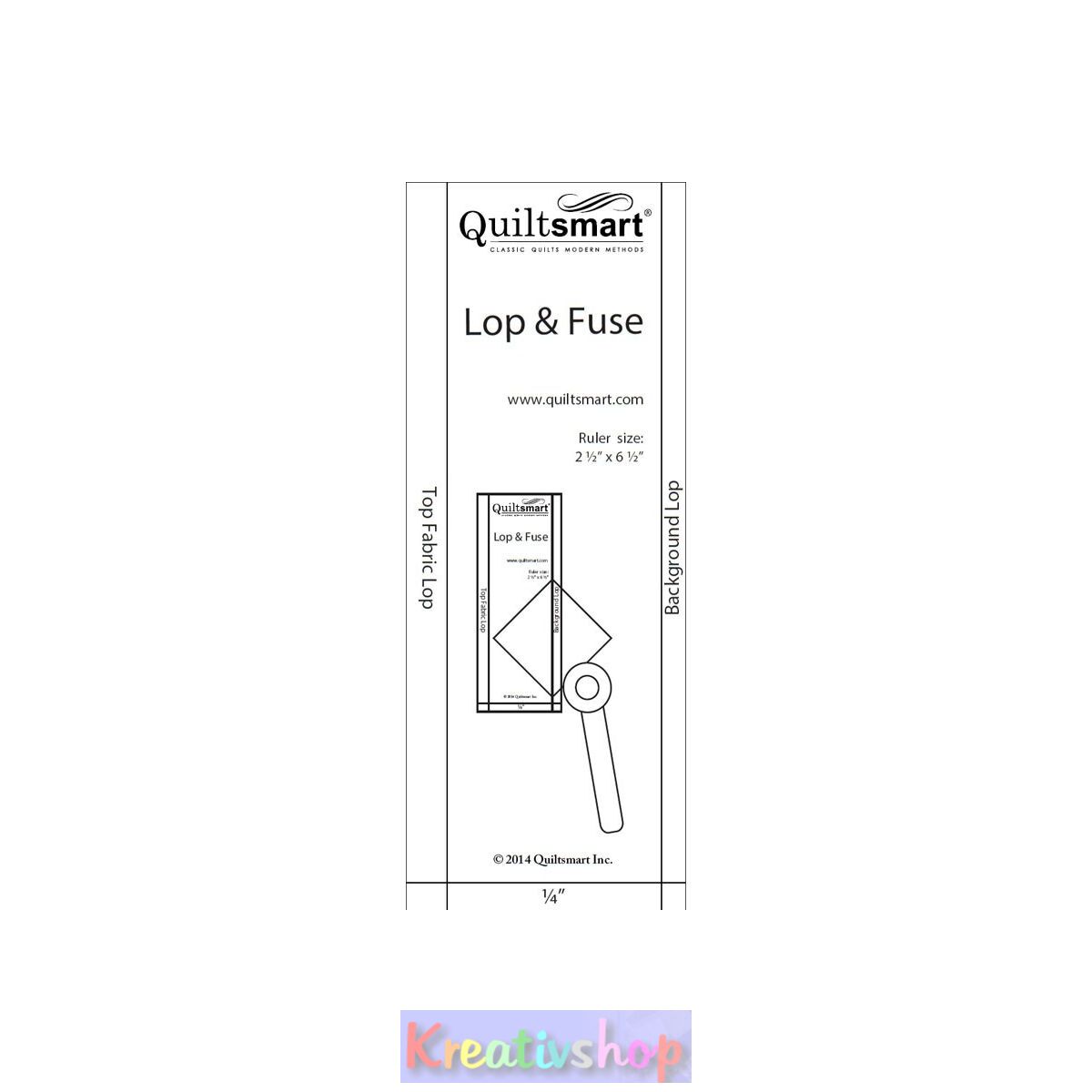 Lop And Fuse Ruler - kreativ stricken sticken nähen patchwork handarb