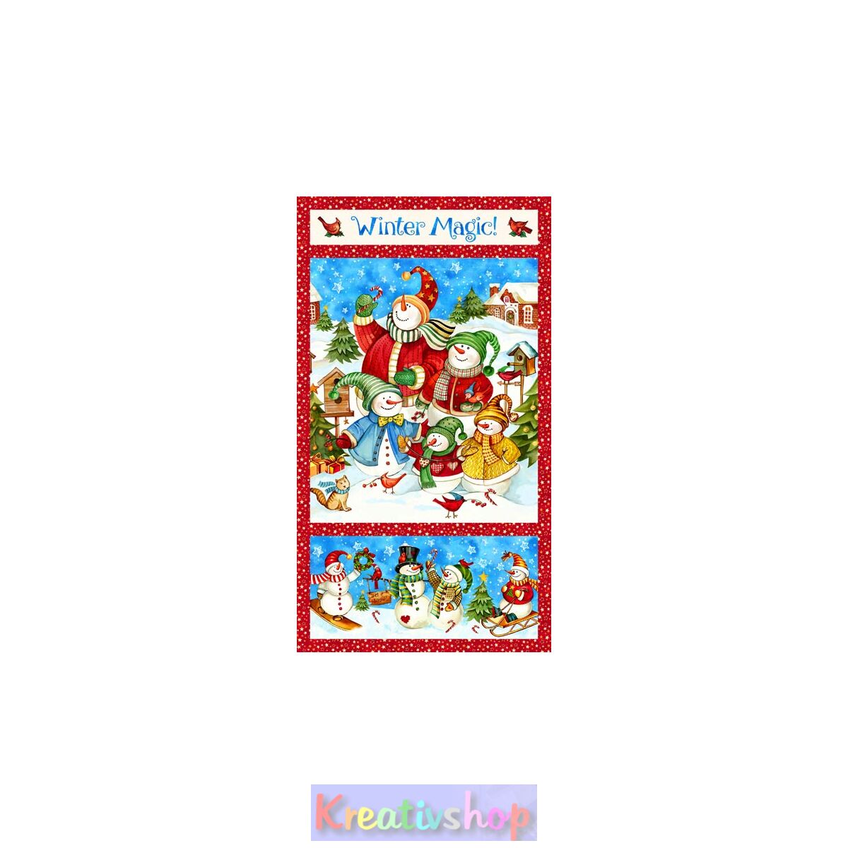 Winter Magic (Panel) - kreativ stricken sticken nähen patchwork handa