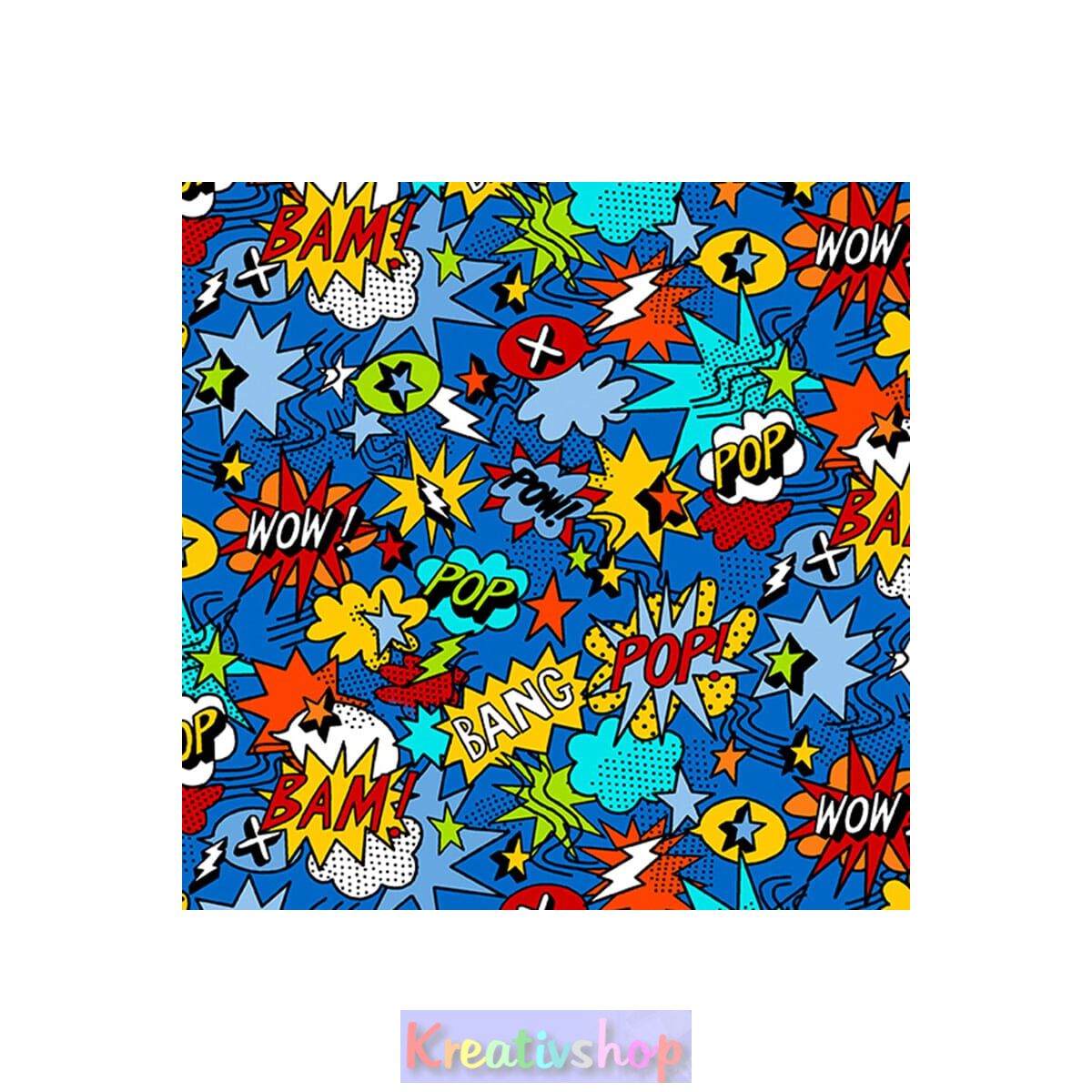 Monster Pow Blue - kreativ stricken sticken nähen patchwork